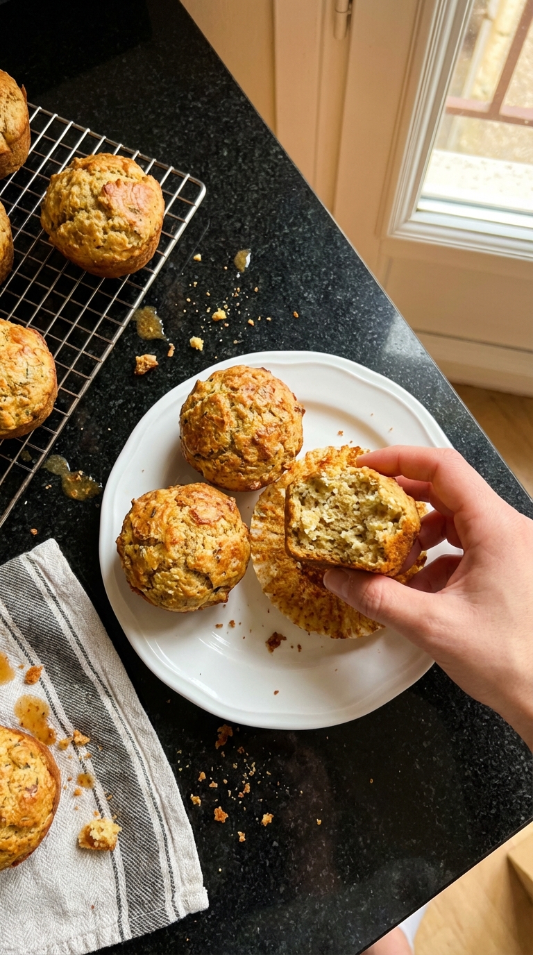 Muffins salés au cottage cheese - Recettesfrancaises